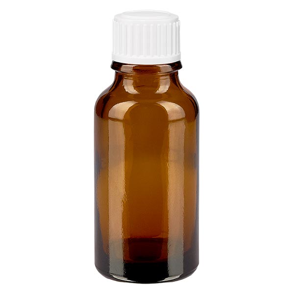 Flacone da farmacia 20 ml colore marrone con tappo a vite standard per ...